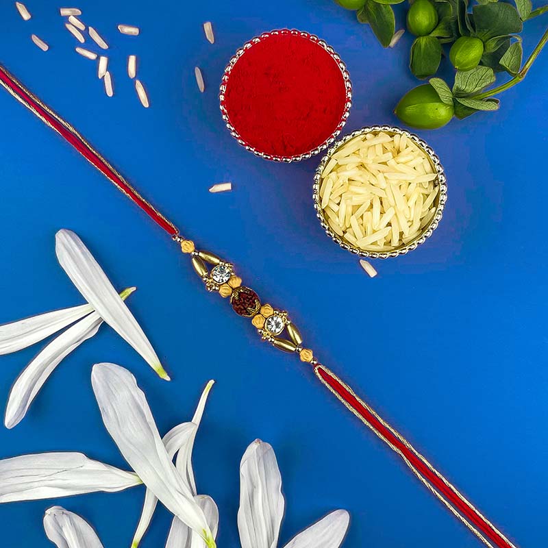 Send Rudraksha Rakhi Online | Rakhibazaar.com