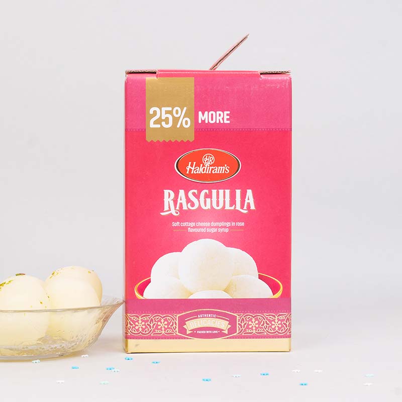 Send Haldiram Rasgulla Online | Rakhibazaar.com