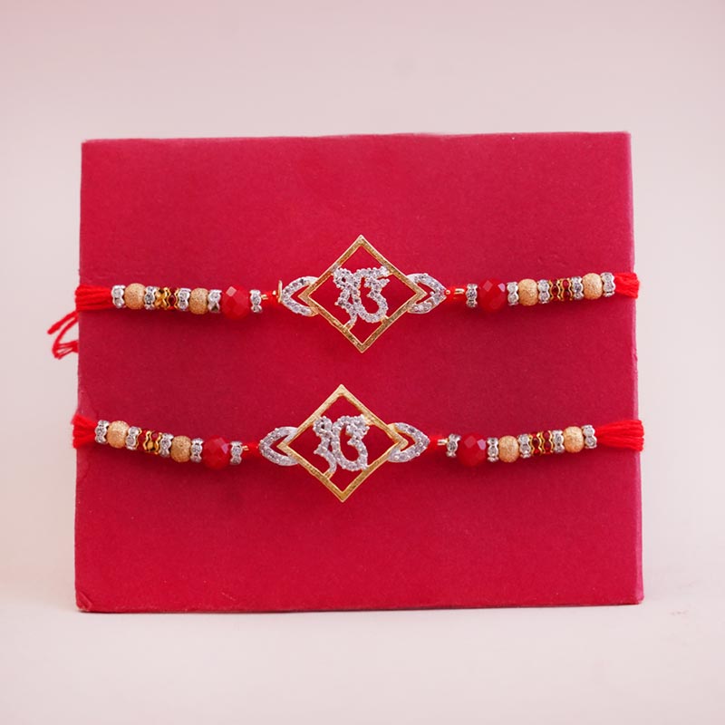 Send Set of 4 Sikh Rakhi Hamper with Chocolate Goodies Online ...