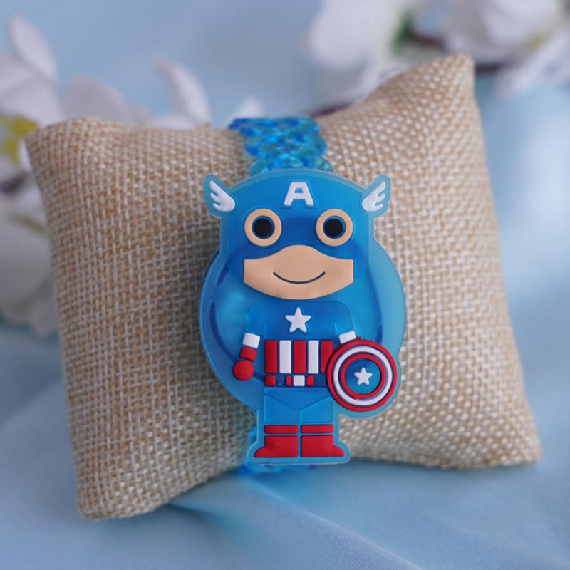 Send Two Superhero Kids Rakhi with Chocolates Online | Rakhibazaar.com