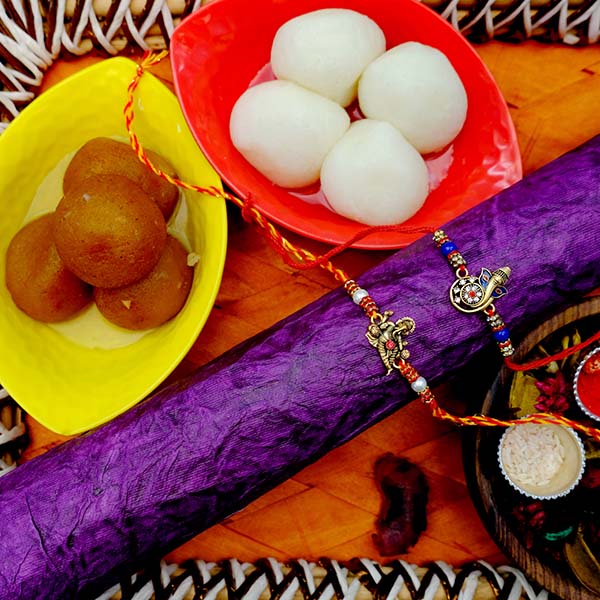 Send Oceanic Aura Rakhi Combo Online | Rakhibazaar.com